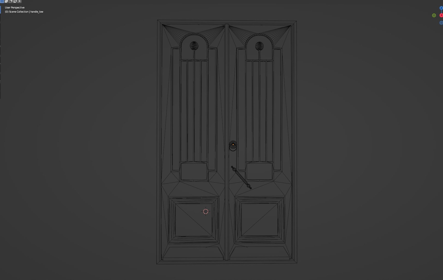 Old Door Low-poly Model - TurboSquid 2040486