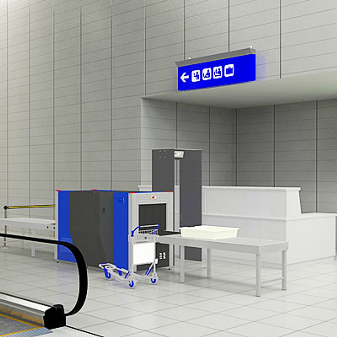 Airport Cart Indicator 3d 3ds