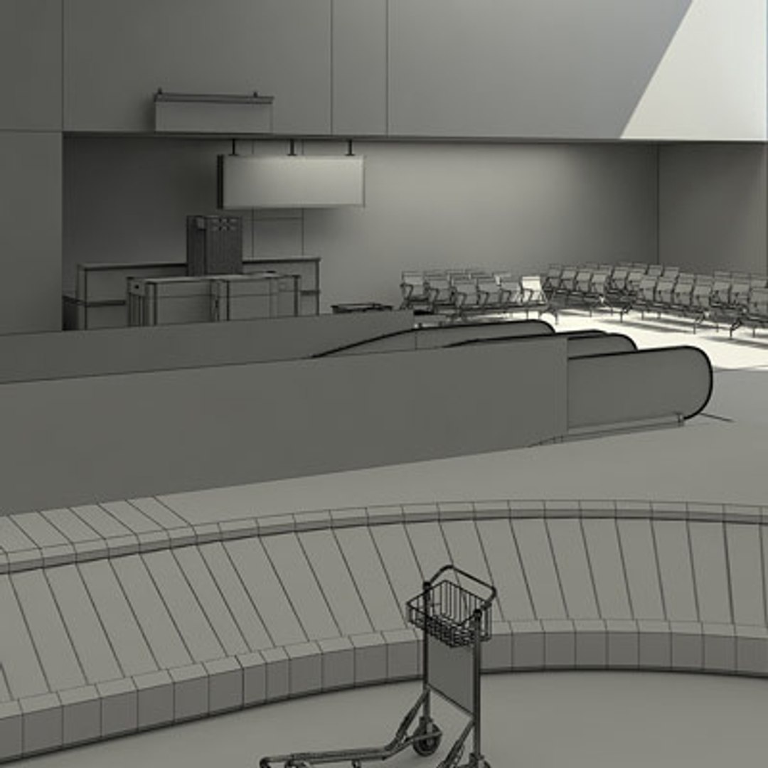 Airport Cart Indicator 3d 3ds