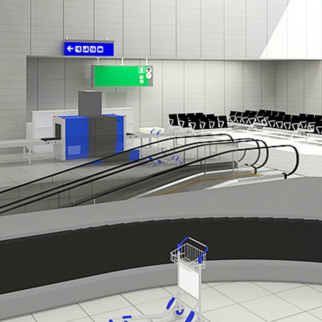 Airport Cart Indicator 3d 3ds