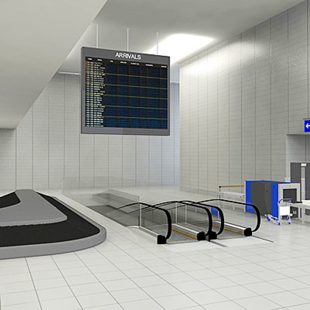 Airport Cart Indicator 3d 3ds