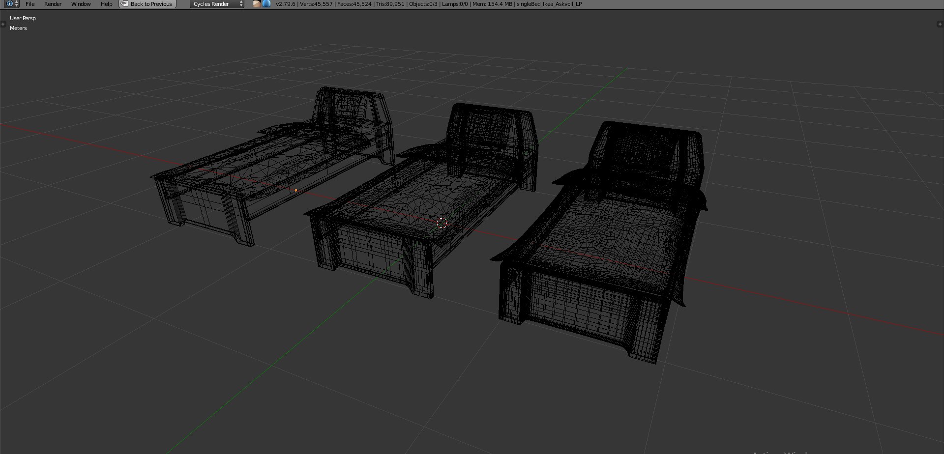 Singlebed Ikea Askvoll Model - TurboSquid 1370946