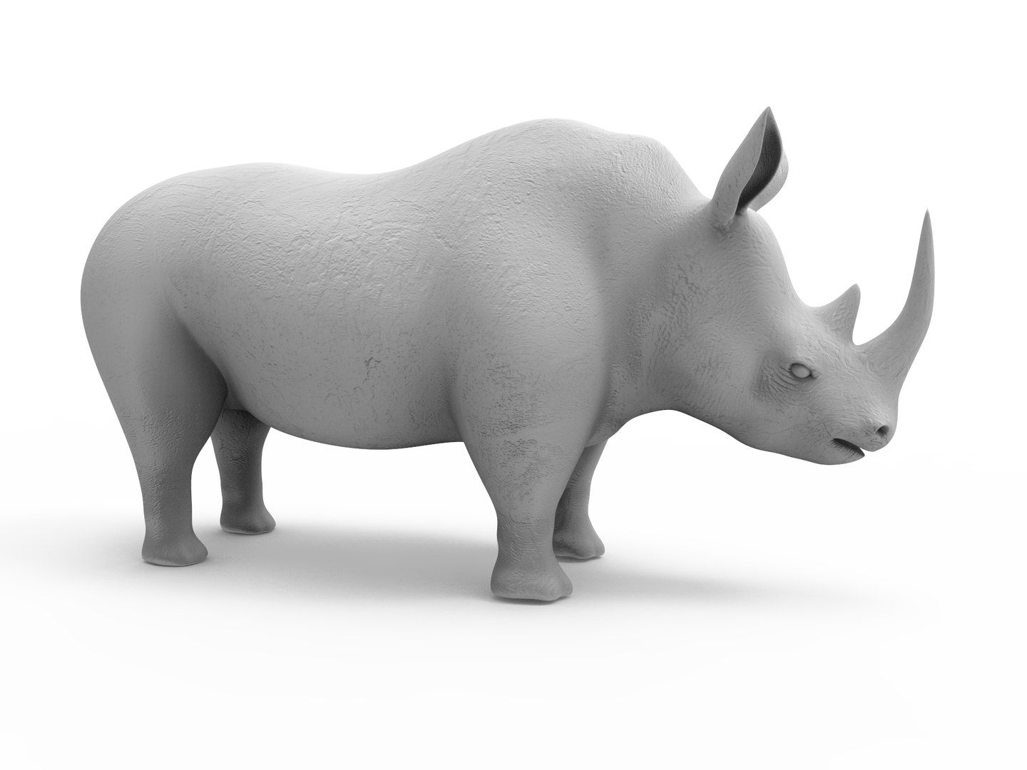 Dirty Rhino Rigged 3D Model - TurboSquid 1268962