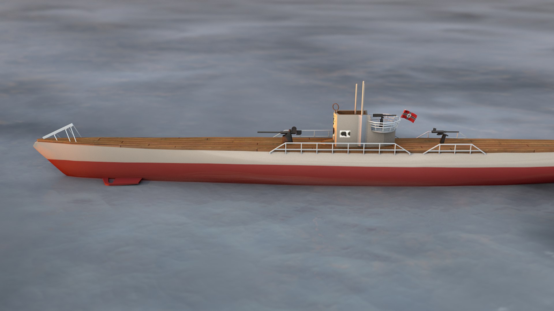 Type Ix U-boat Submarine 3D - TurboSquid 1375673