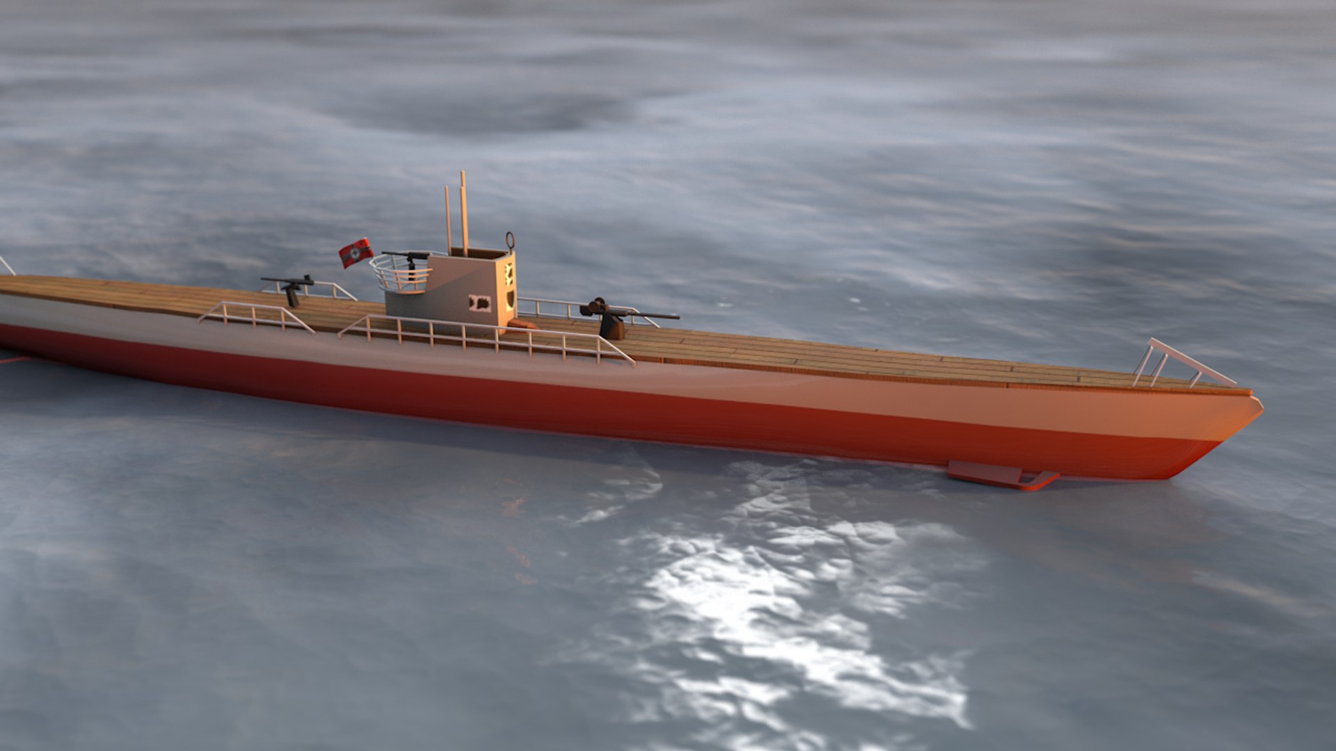 Type Ix U-boat Submarine 3D - TurboSquid 1375673