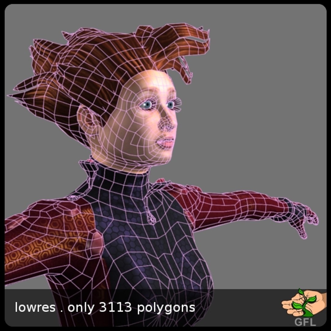 Free Human Woman Girl 3d Model