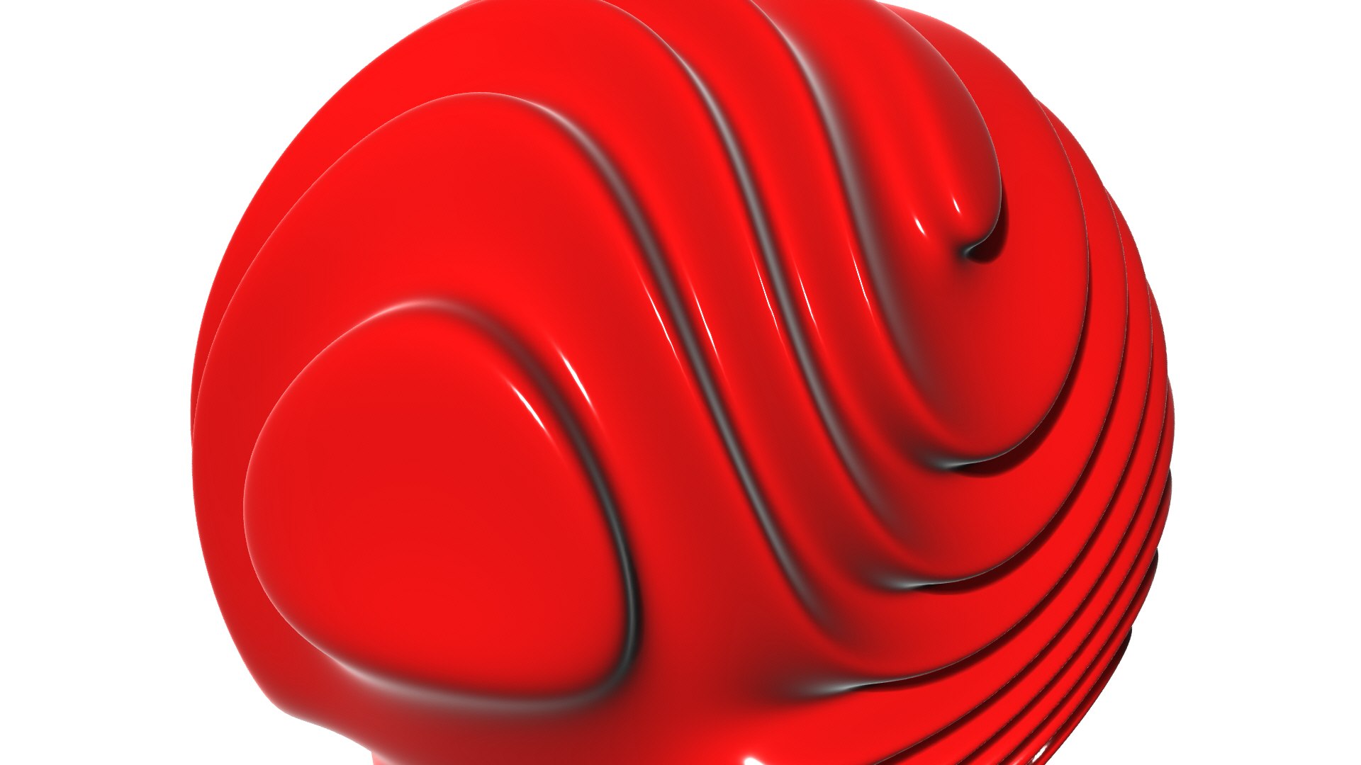 Organic Wavy Alien Ball 01 3D Model - TurboSquid 2301009