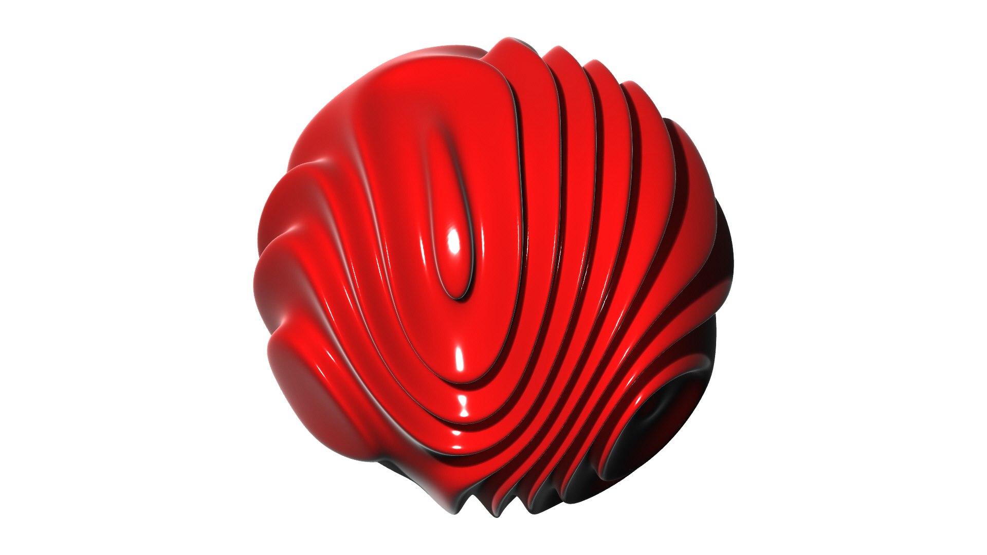 Organic Wavy Alien Ball 01 3D Model - TurboSquid 2301009