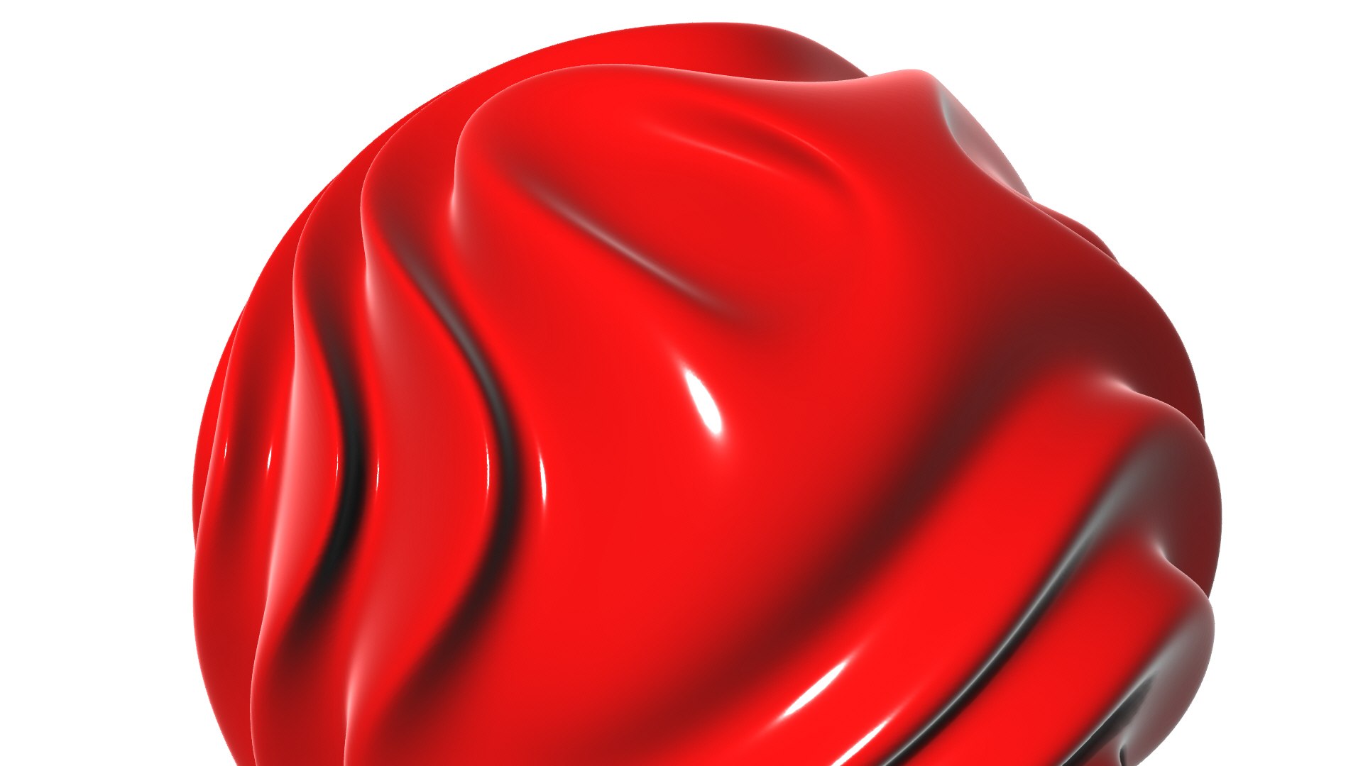 Organic Wavy Alien Ball 01 3D Model - TurboSquid 2301009