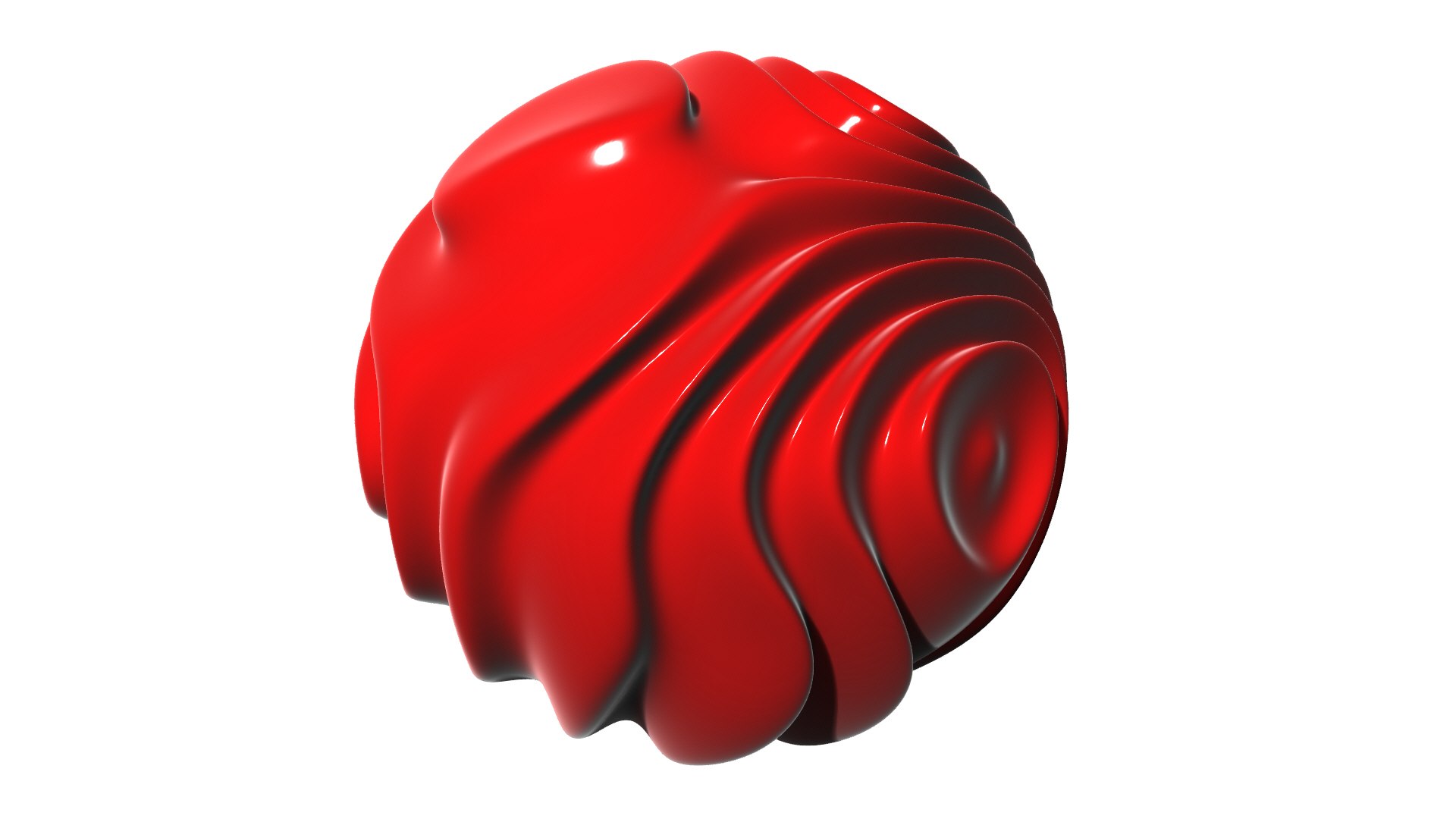 Organic Wavy Alien Ball 01 3D Model - TurboSquid 2301009