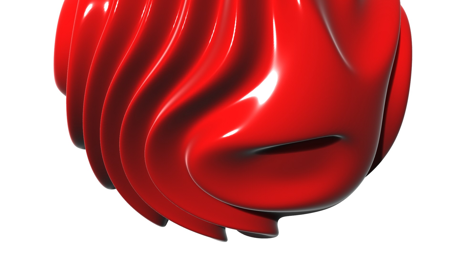 Organic Wavy Alien Ball 01 3D Model - TurboSquid 2301009