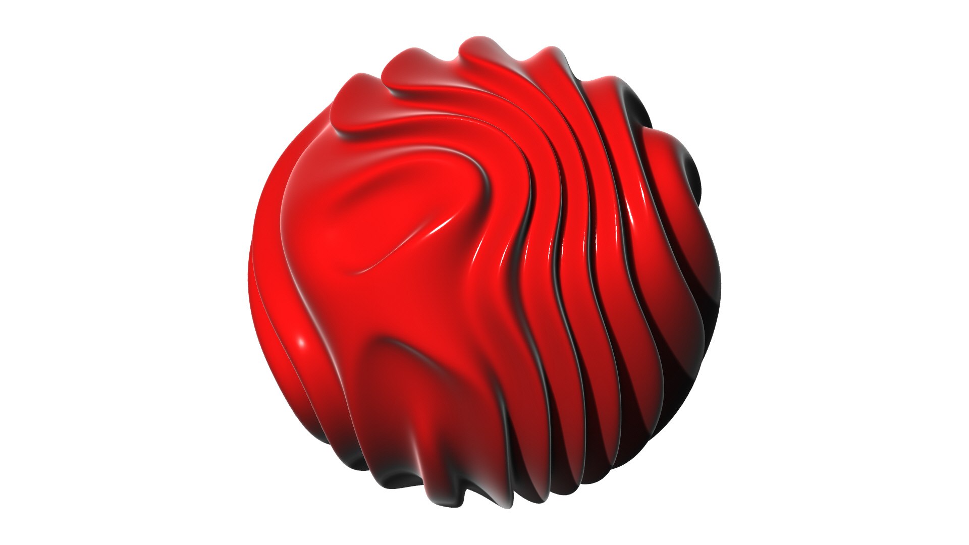 Organic Wavy Alien Ball 01 3D Model - TurboSquid 2301009