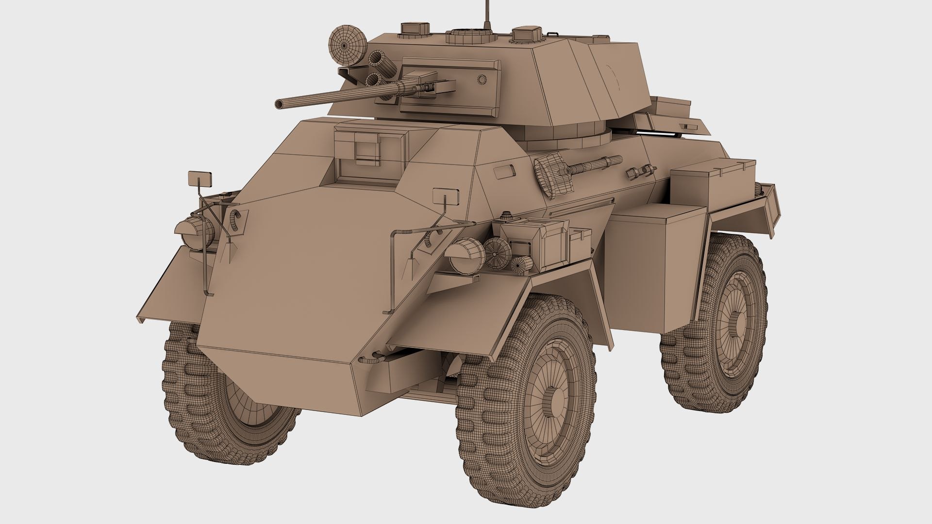 3D Humber Mk 4 Armored Car Model - TurboSquid 2374888