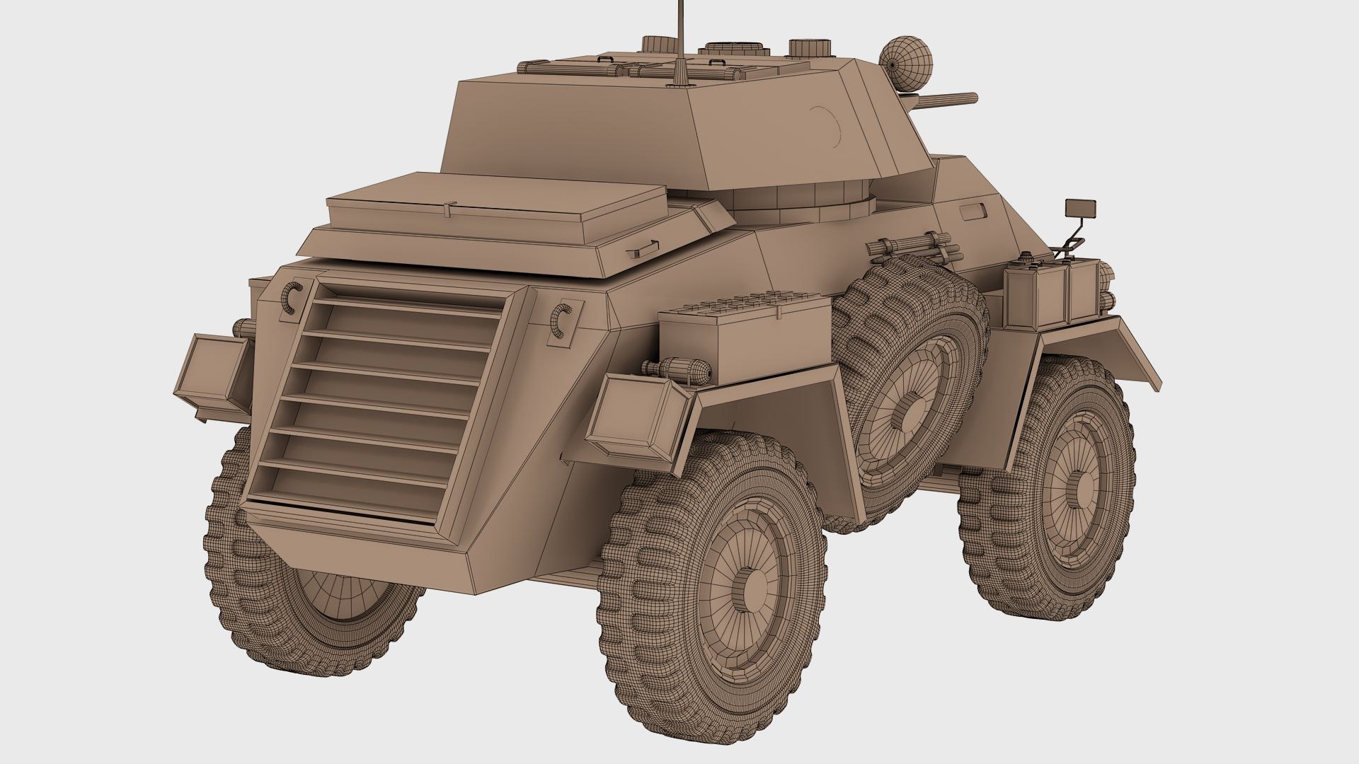 3D Humber Mk 4 Armored Car Model - TurboSquid 2374888