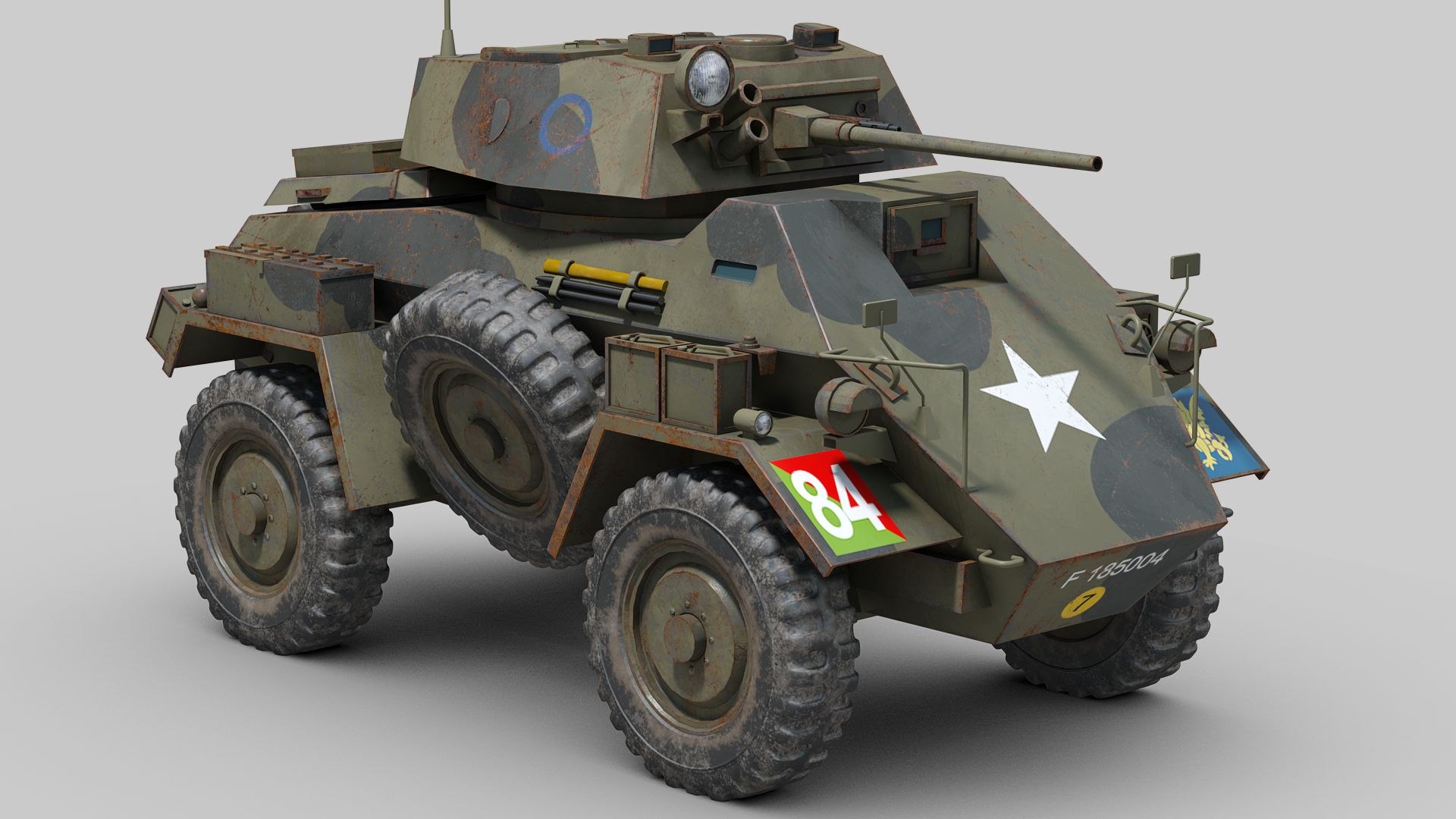 3D Humber Mk 4 Armored Car Model - TurboSquid 2374888
