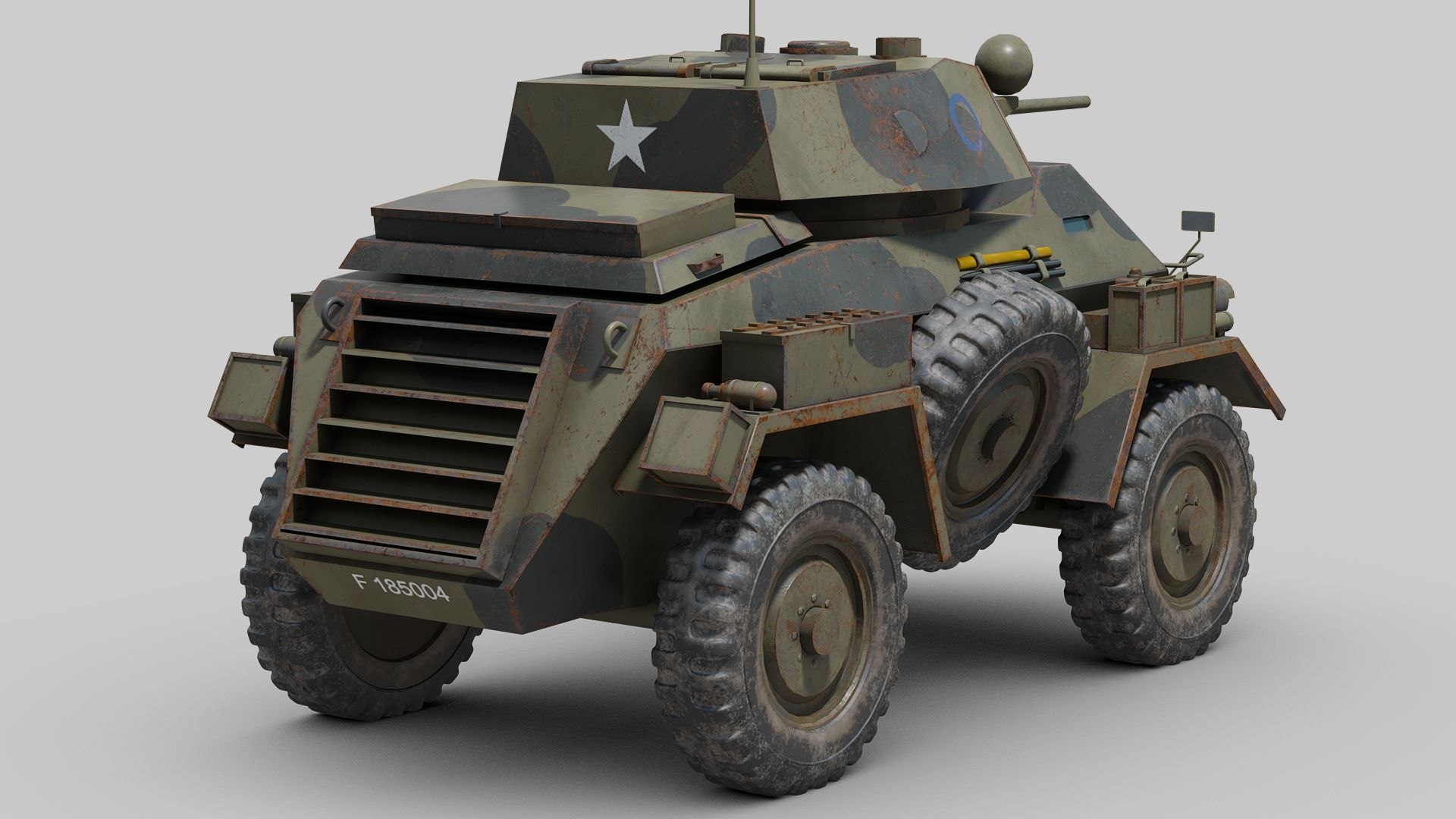3D Humber Mk 4 Armored Car Model - TurboSquid 2374888