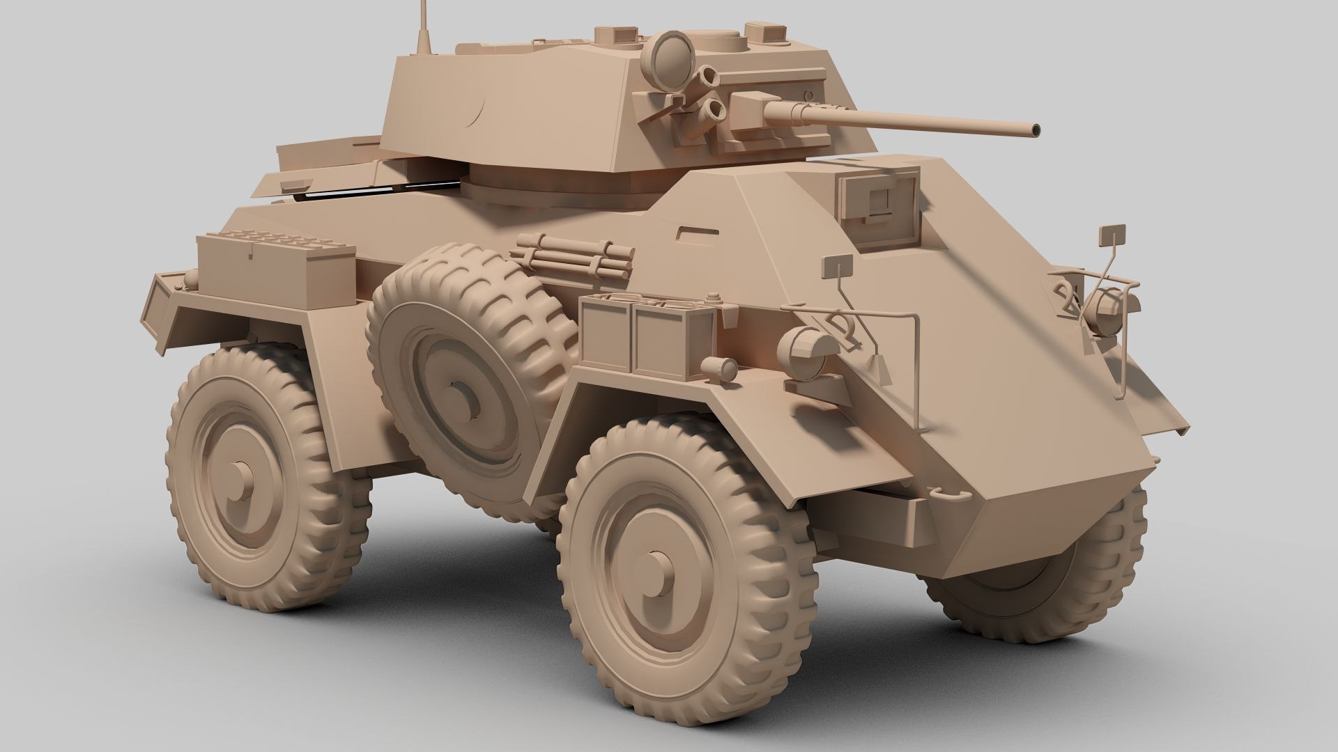 3D Humber Mk 4 Armored Car Model - TurboSquid 2374888