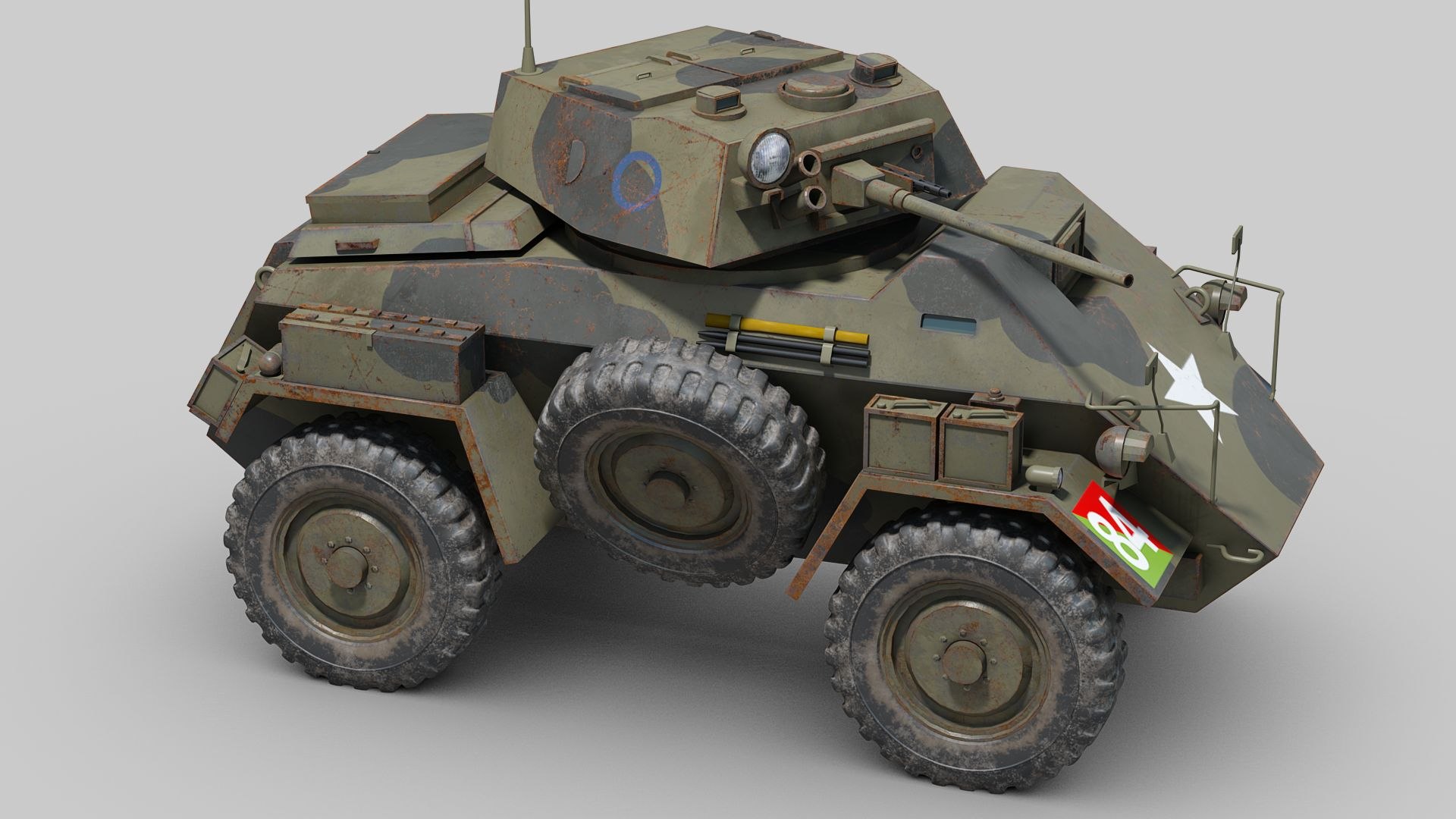 3D Humber Mk 4 Armored Car Model - TurboSquid 2374888
