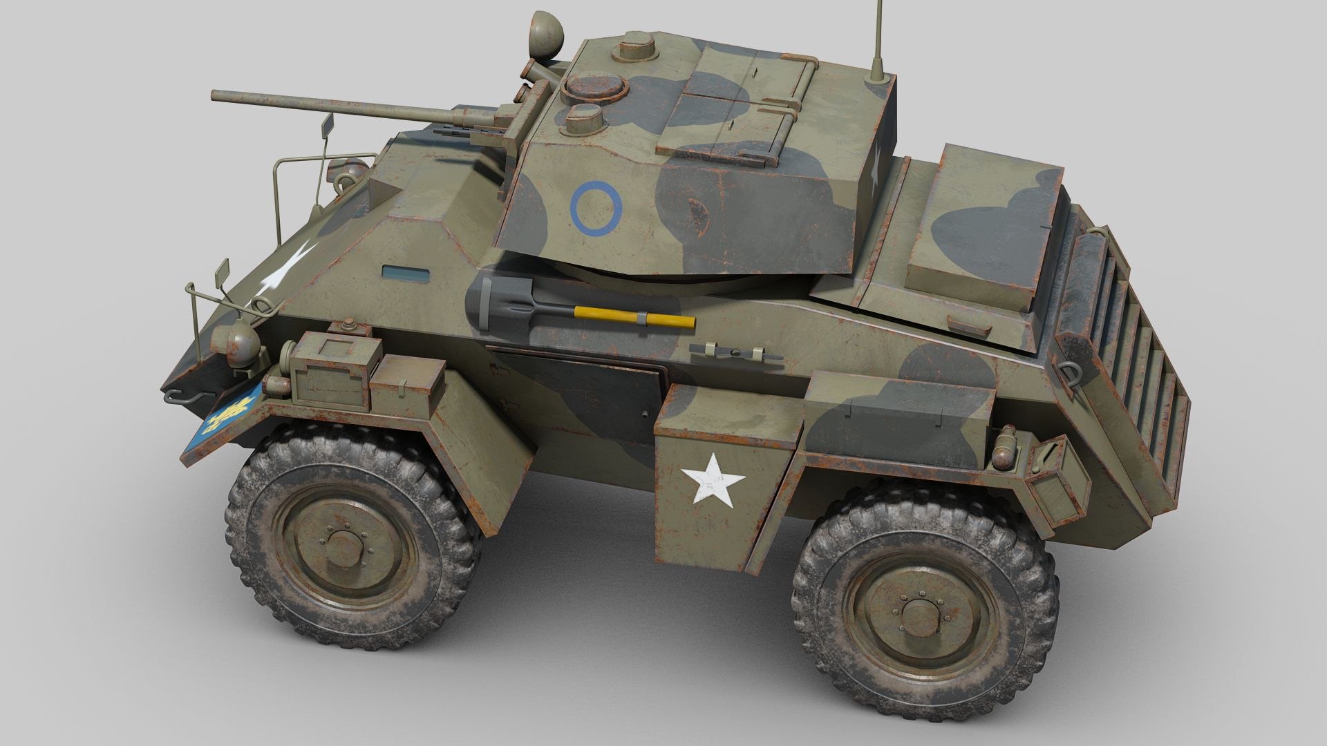 3D Humber Mk 4 Armored Car Model - TurboSquid 2374888