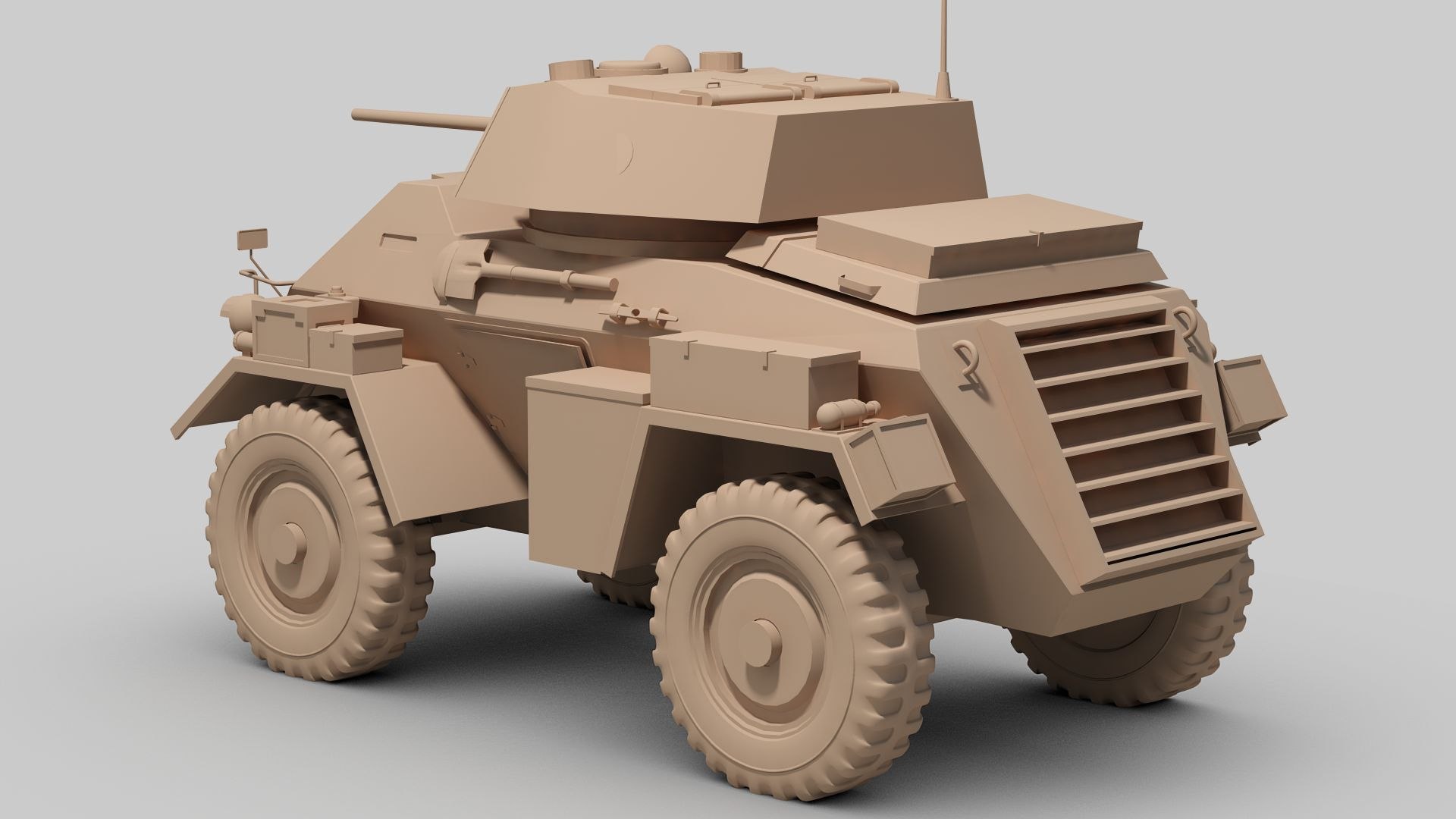 3D Humber Mk 4 Armored Car Model - TurboSquid 2374888