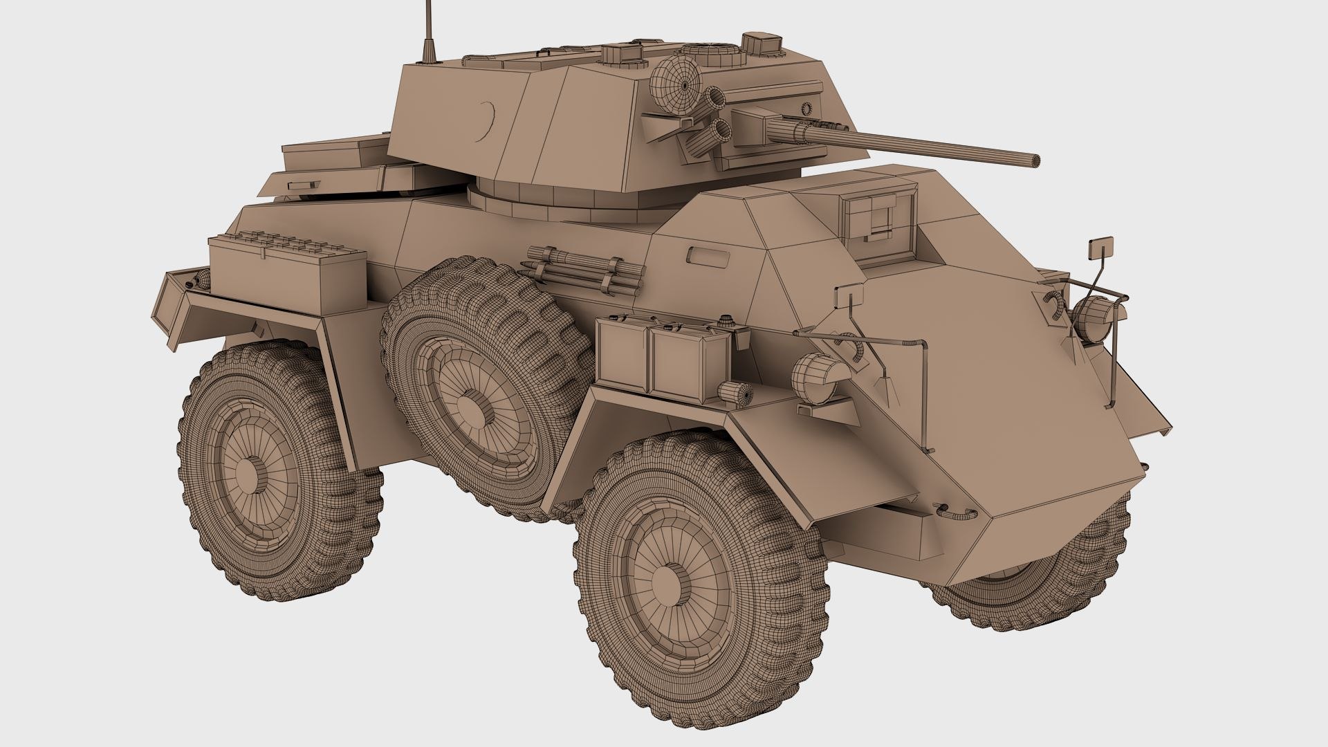 3D Humber Mk 4 Armored Car Model - TurboSquid 2374888