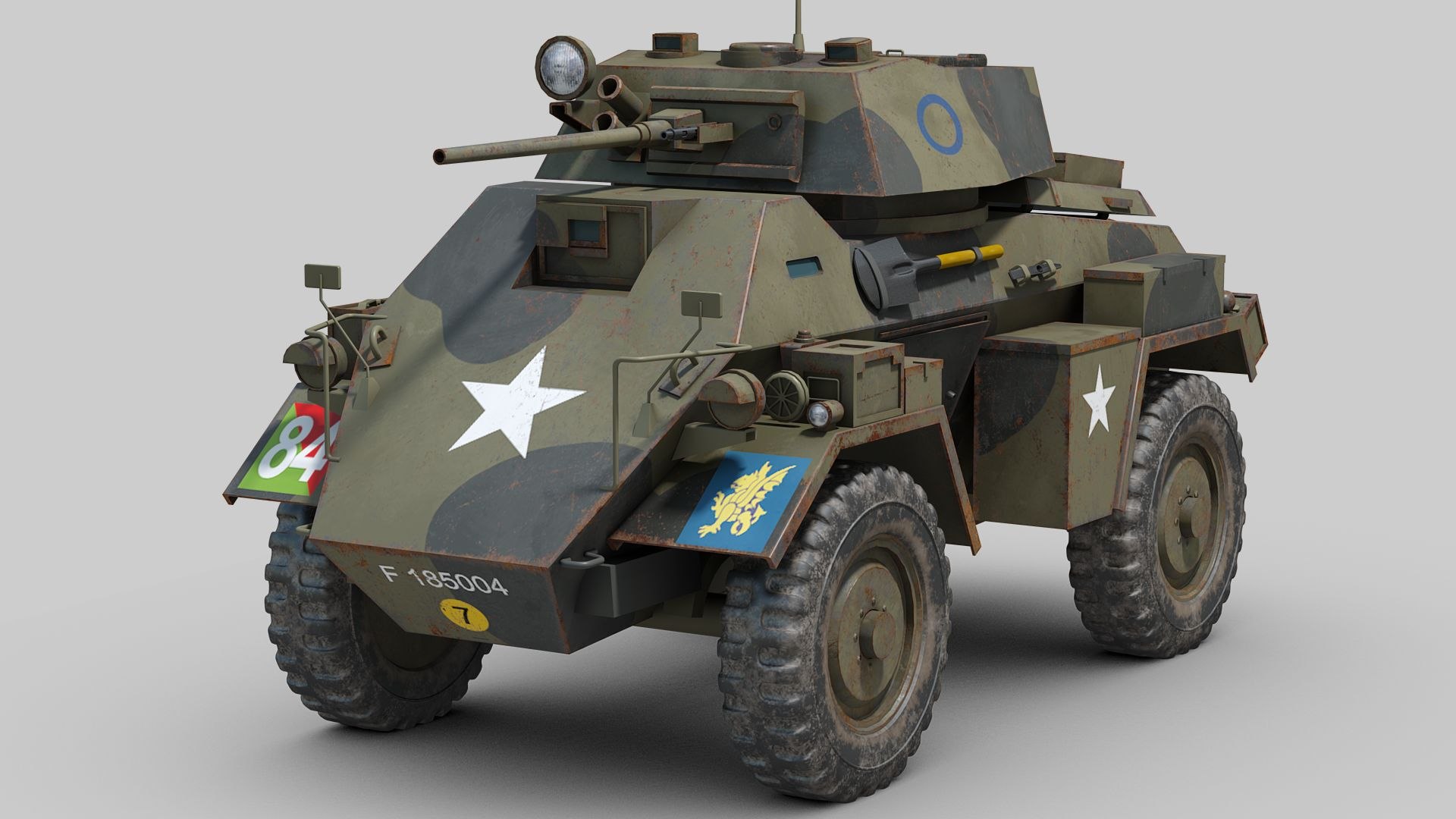 3D Humber Mk 4 Armored Car Model - TurboSquid 2374888