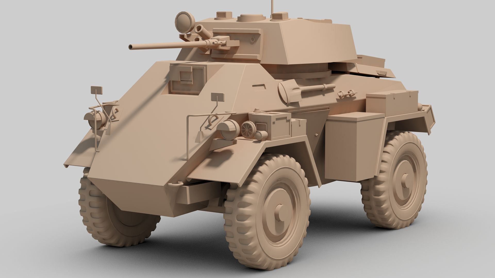 3D Humber Mk 4 Armored Car Model - TurboSquid 2374888
