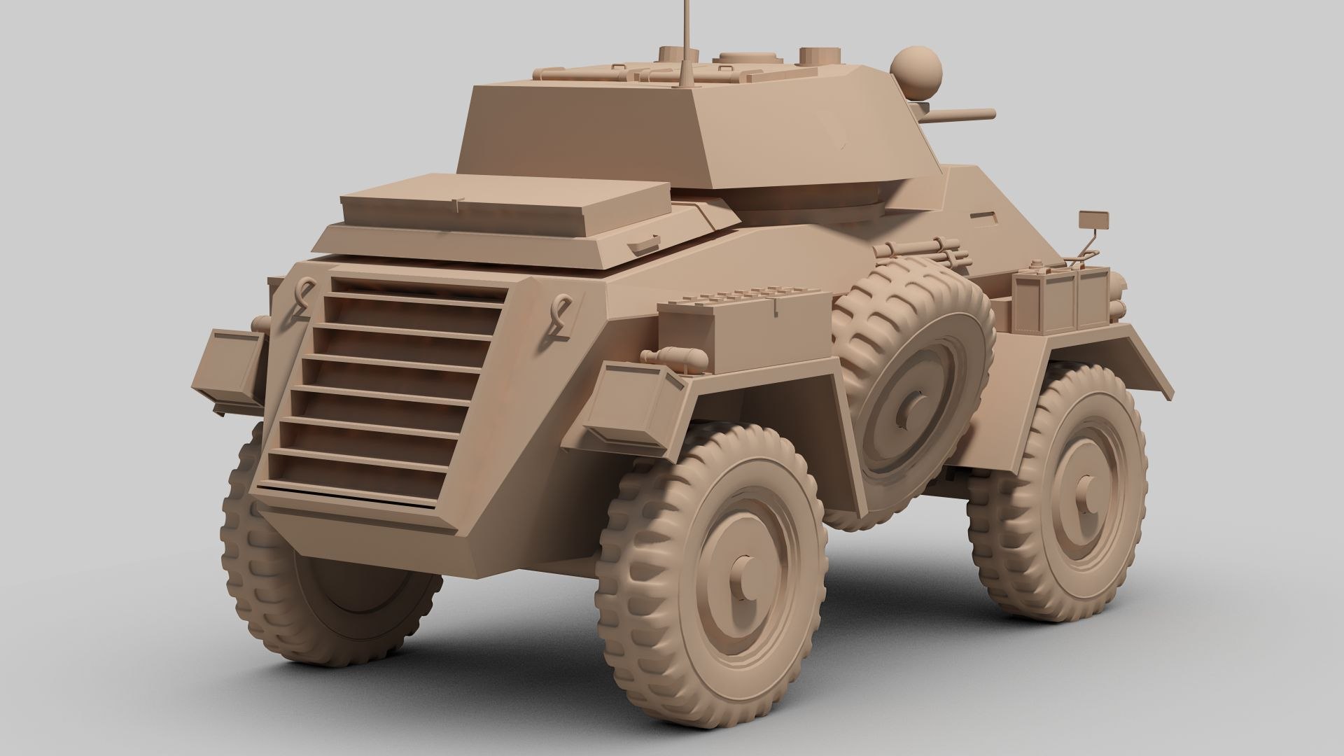 3D Humber Mk 4 Armored Car Model - TurboSquid 2374888