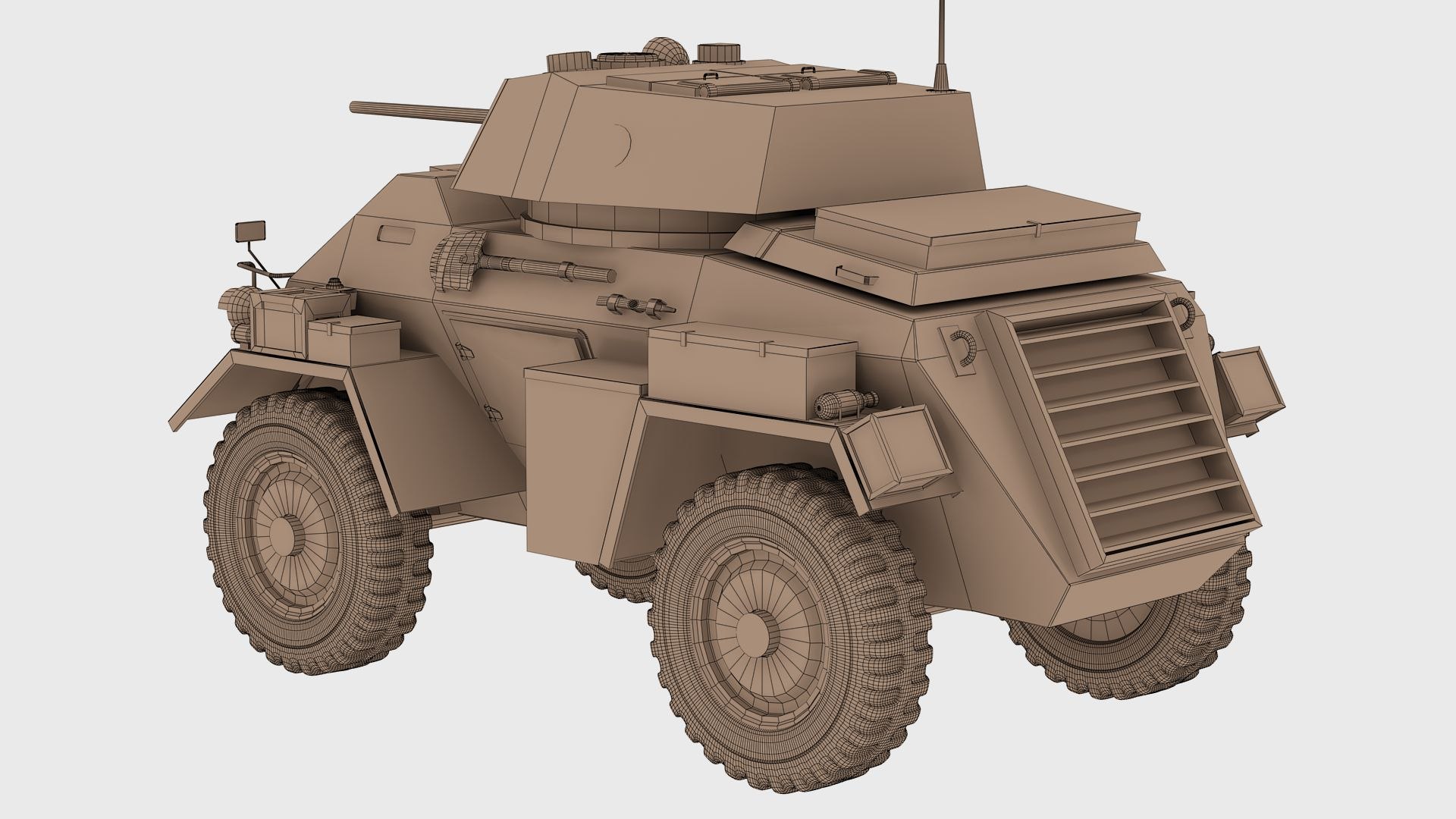 3D Humber Mk 4 Armored Car Model - TurboSquid 2374888