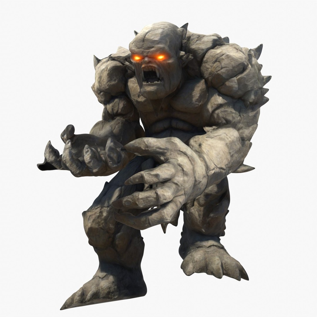 Stone Golem Creature - Game Ready 3DModel Model - TurboSquid 2355021