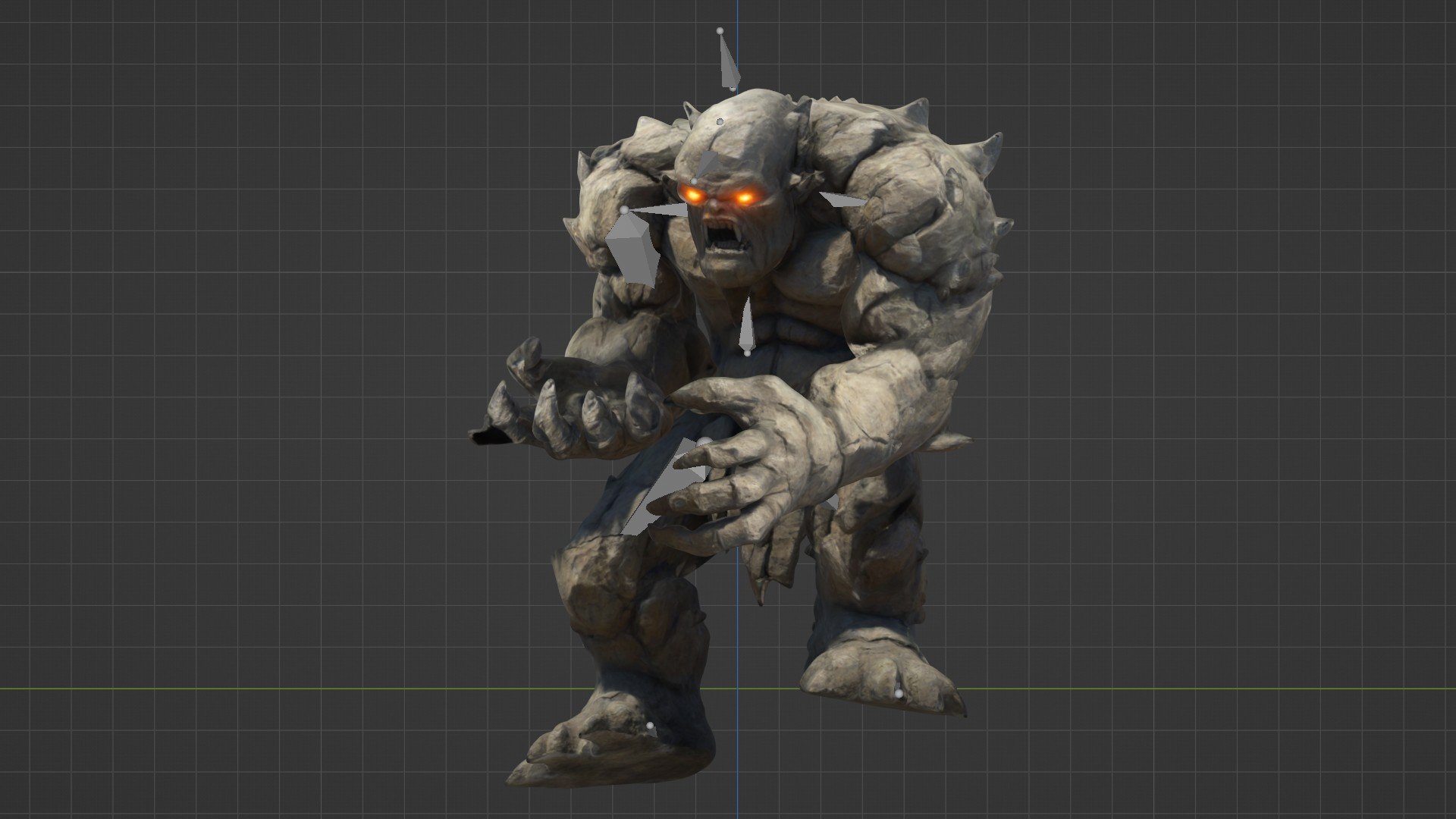 Stone Golem Creature - Game Ready 3DModel Model - TurboSquid 2355021