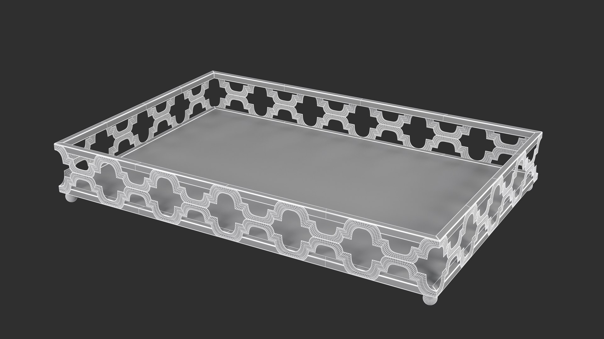 Black Marble Tray 3D Model - TurboSquid 2268787