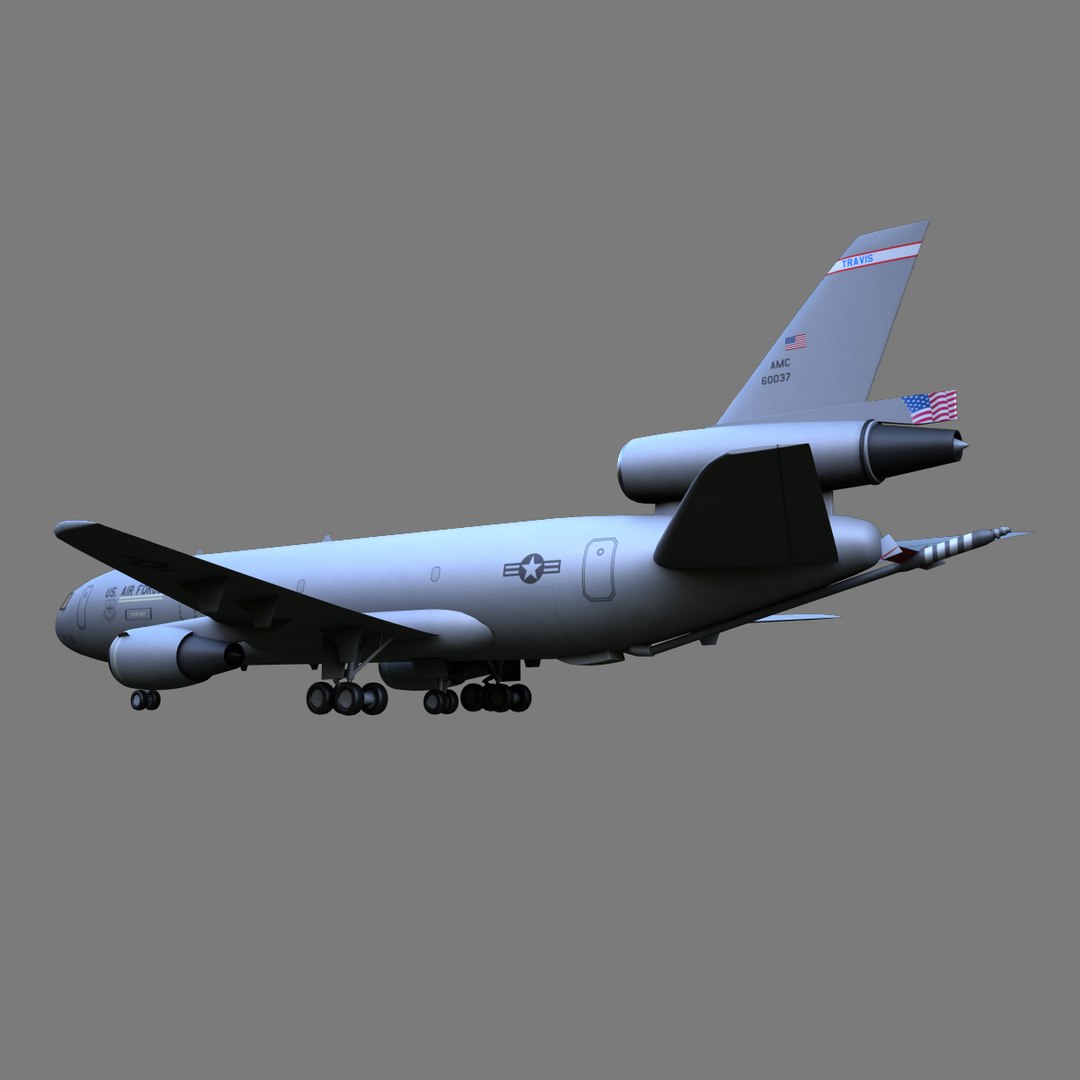 Kc-10 Extender Aircraft 3d Max