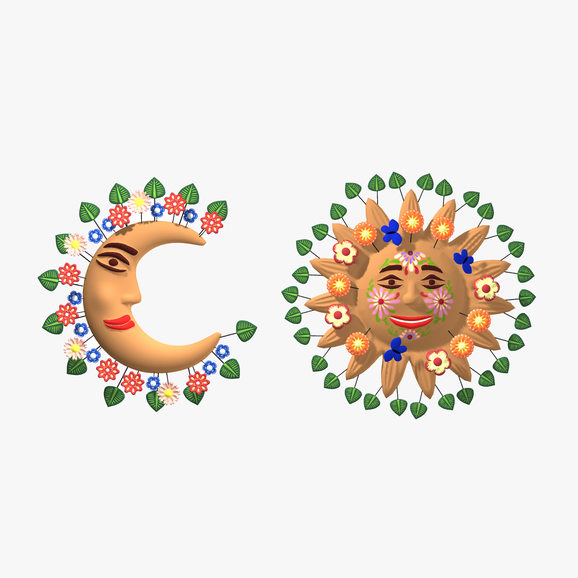 3D sun moon clay - TurboSquid 1687513
