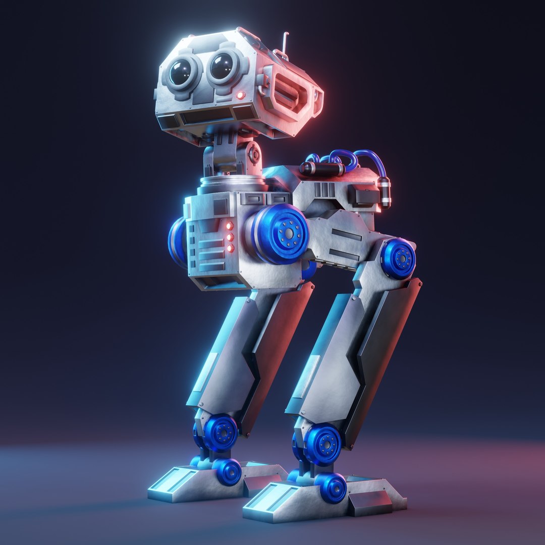 Sci-Fi Mech Robot - Rigged Blender Eevee Model - TurboSquid 1913973