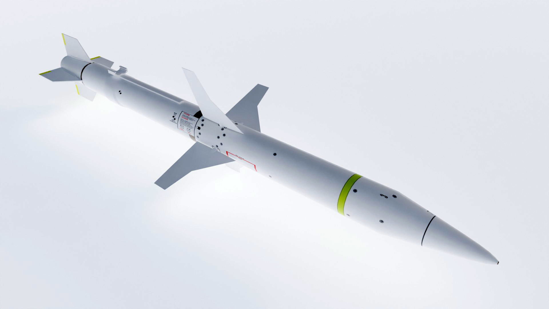 AGM-88 HARM反雷达导弹3D模型 - TurboSquid 304572