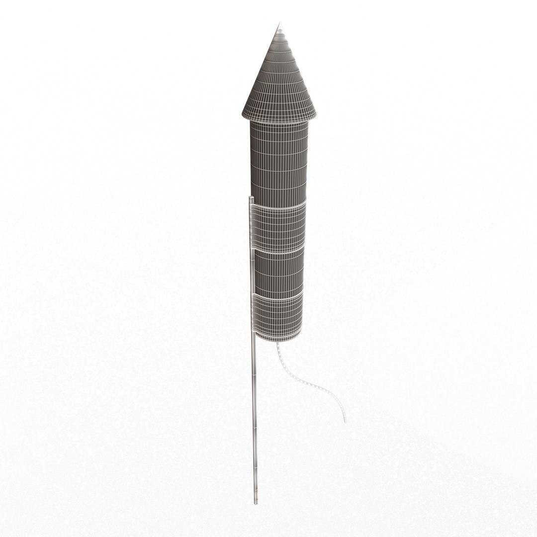 Rocket Firework 3D Model - TurboSquid 2029379