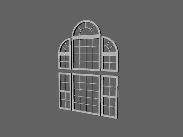 window 3d obj