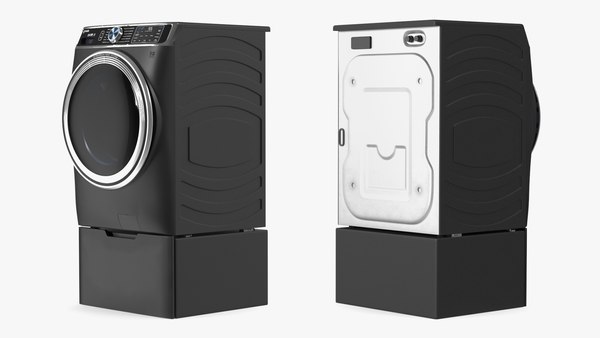 modelo 3d Lavadora Perfil Negra - TurboSquid 2178980