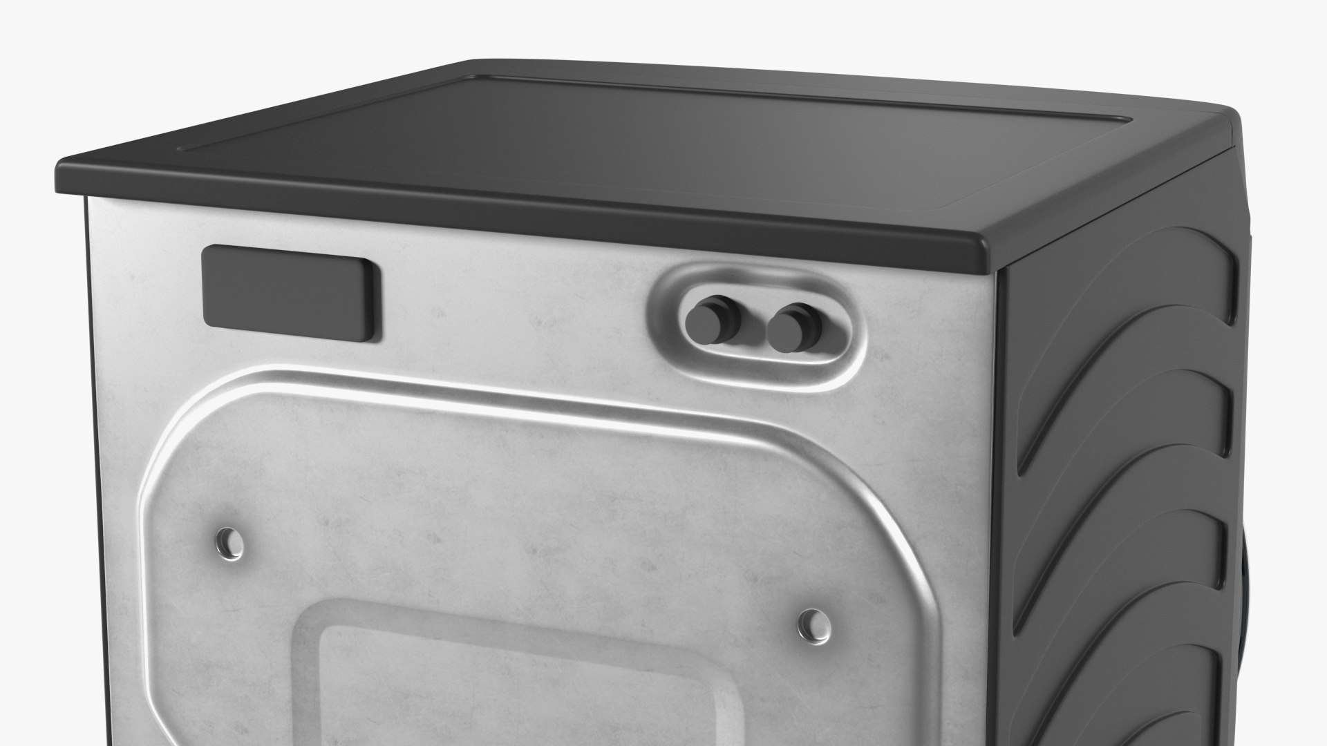 3D Profile Washing Machine Black - TurboSquid 2178980