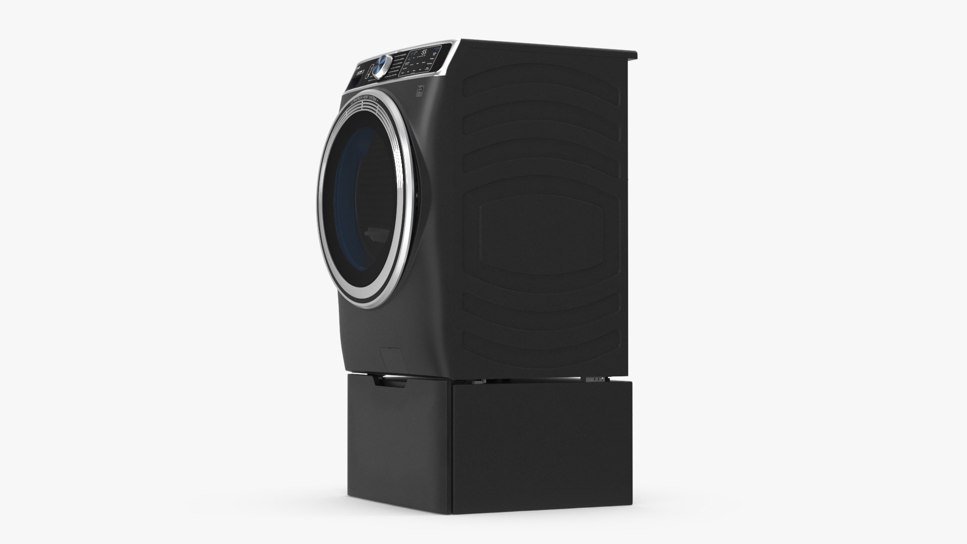 3D Profile Washing Machine Black - TurboSquid 2178980