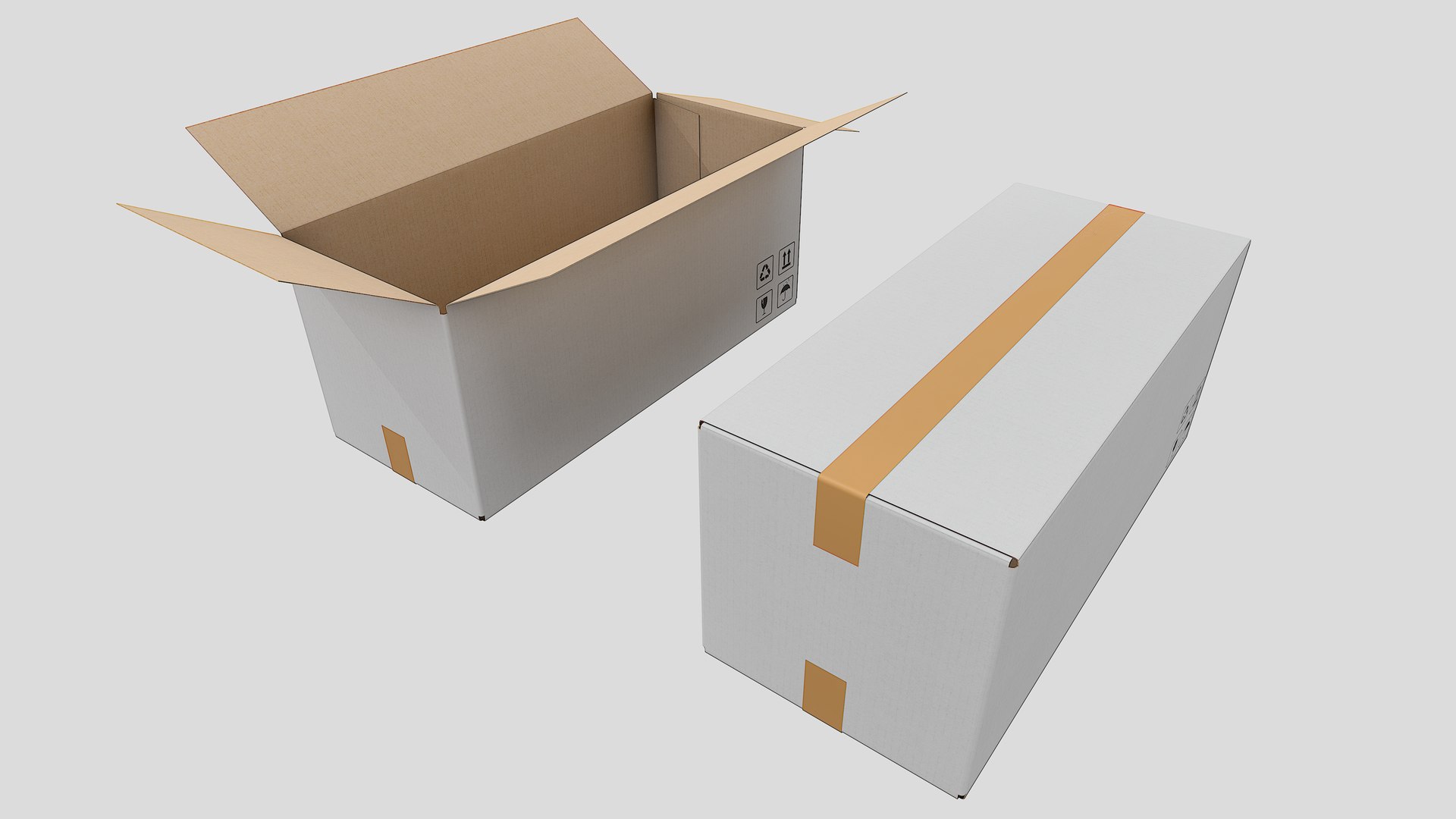 3D Cardboard Box 13 With Pbr 4K 8K - TurboSquid 1719960