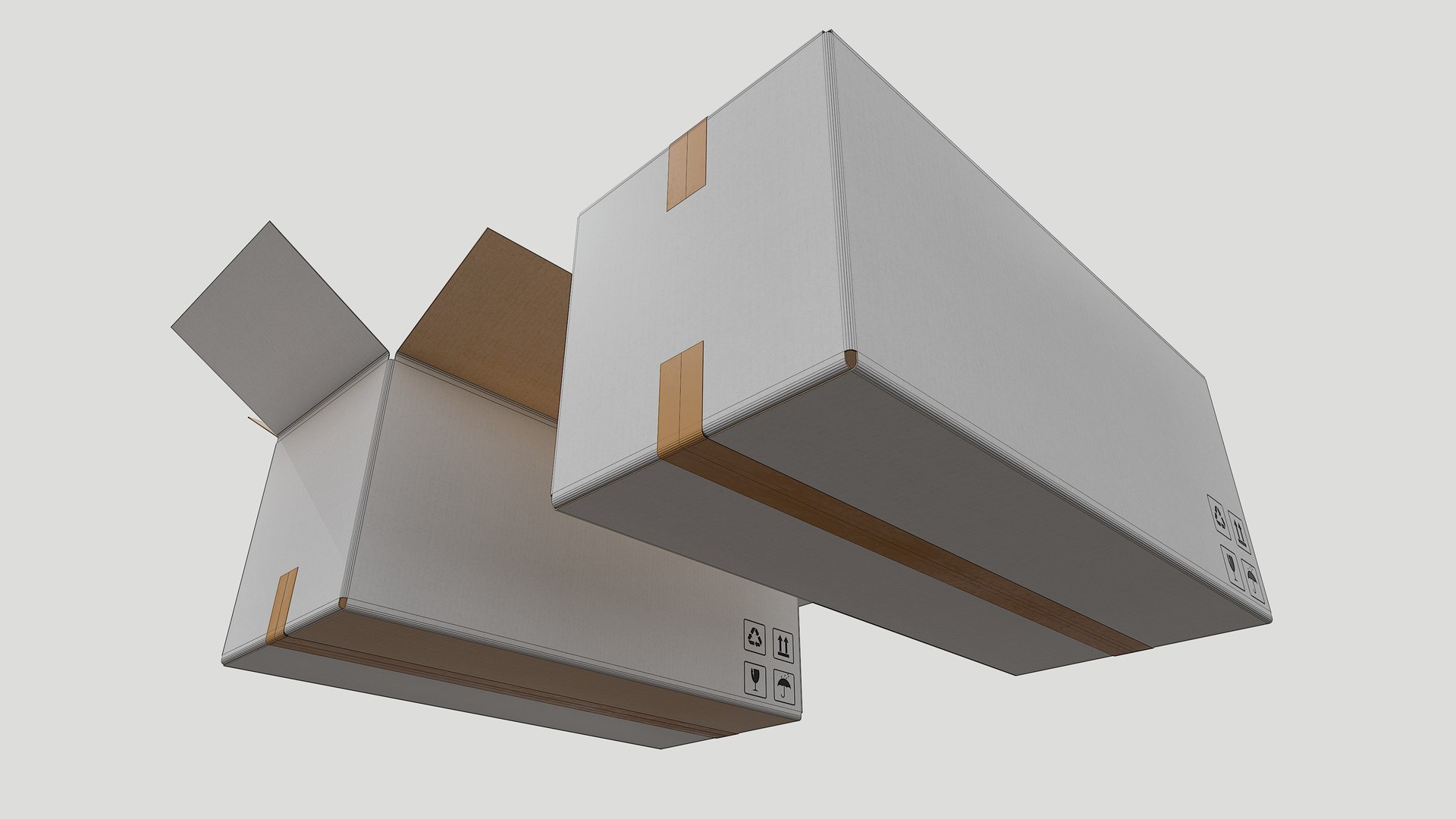 3D Cardboard Box 13 With Pbr 4K 8K - TurboSquid 1719960