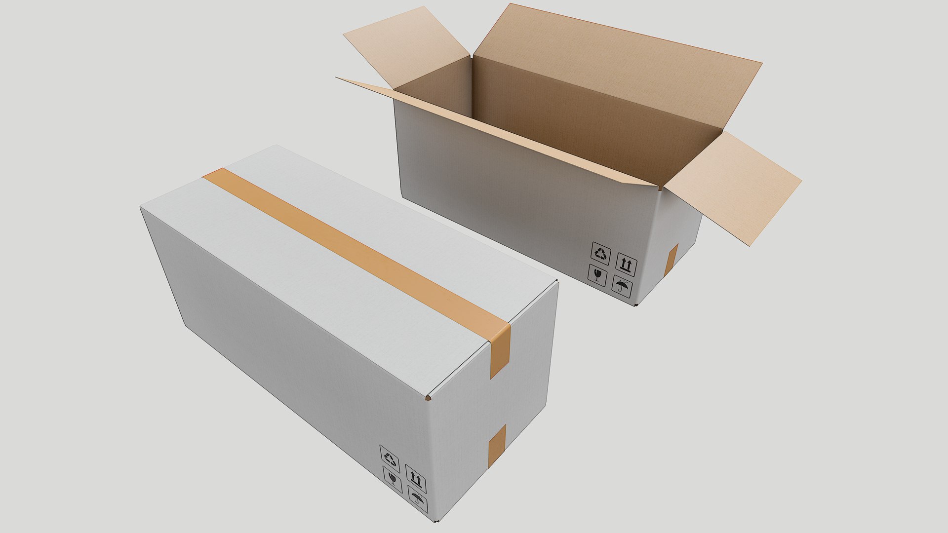 3D Cardboard Box 13 With Pbr 4K 8K - TurboSquid 1719960