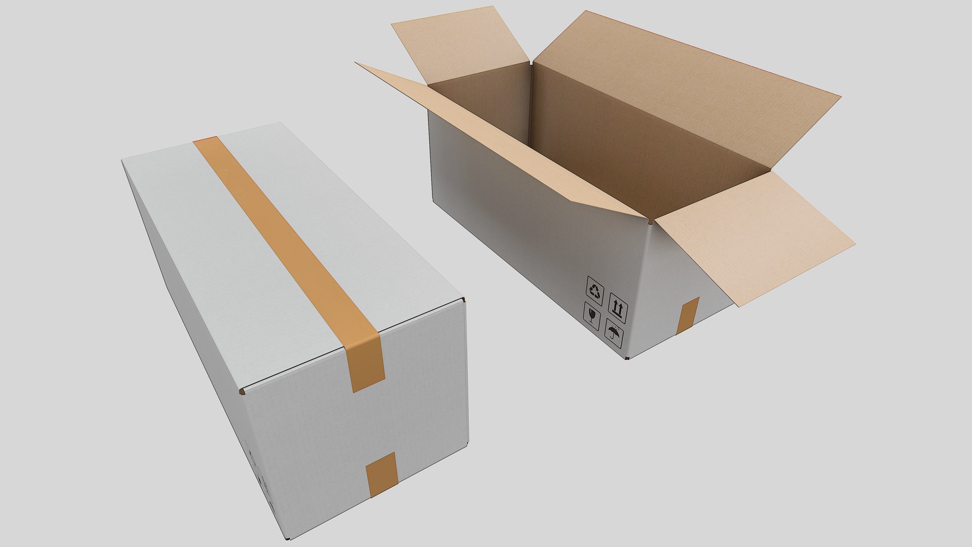 3D Cardboard Box 13 With Pbr 4K 8K - TurboSquid 1719960