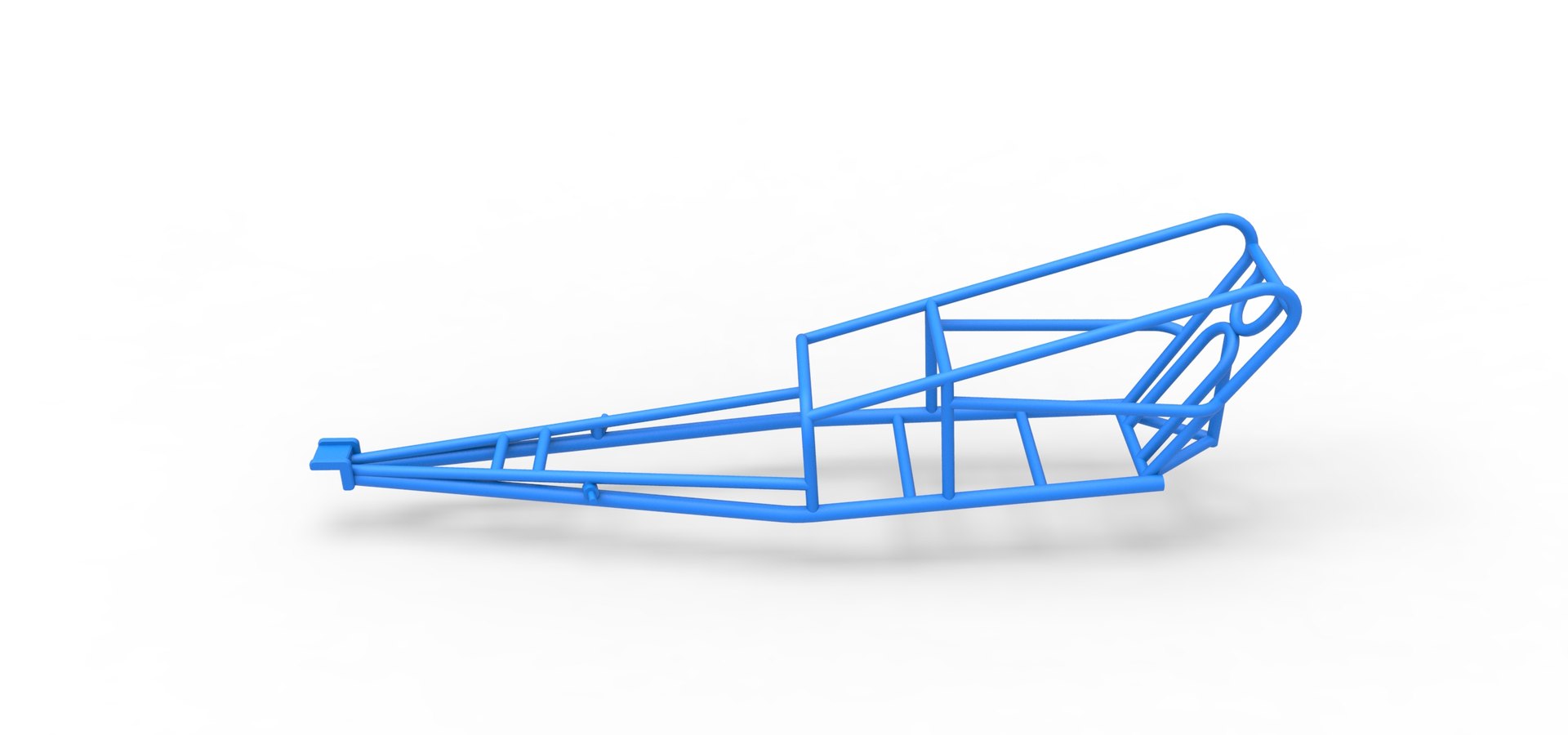 Frame Of Old School Front Engine Dragster Version 2 Scale 1 To 25 3D ...
