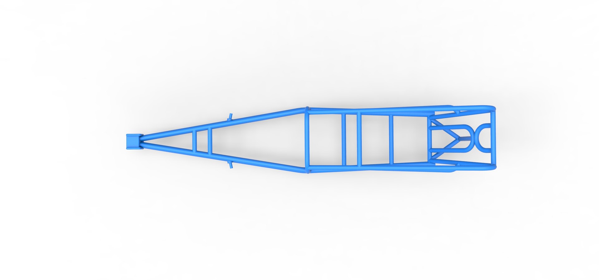 Frame Of Old School Front Engine Dragster Version 2 Scale 1 To 25 3D ...