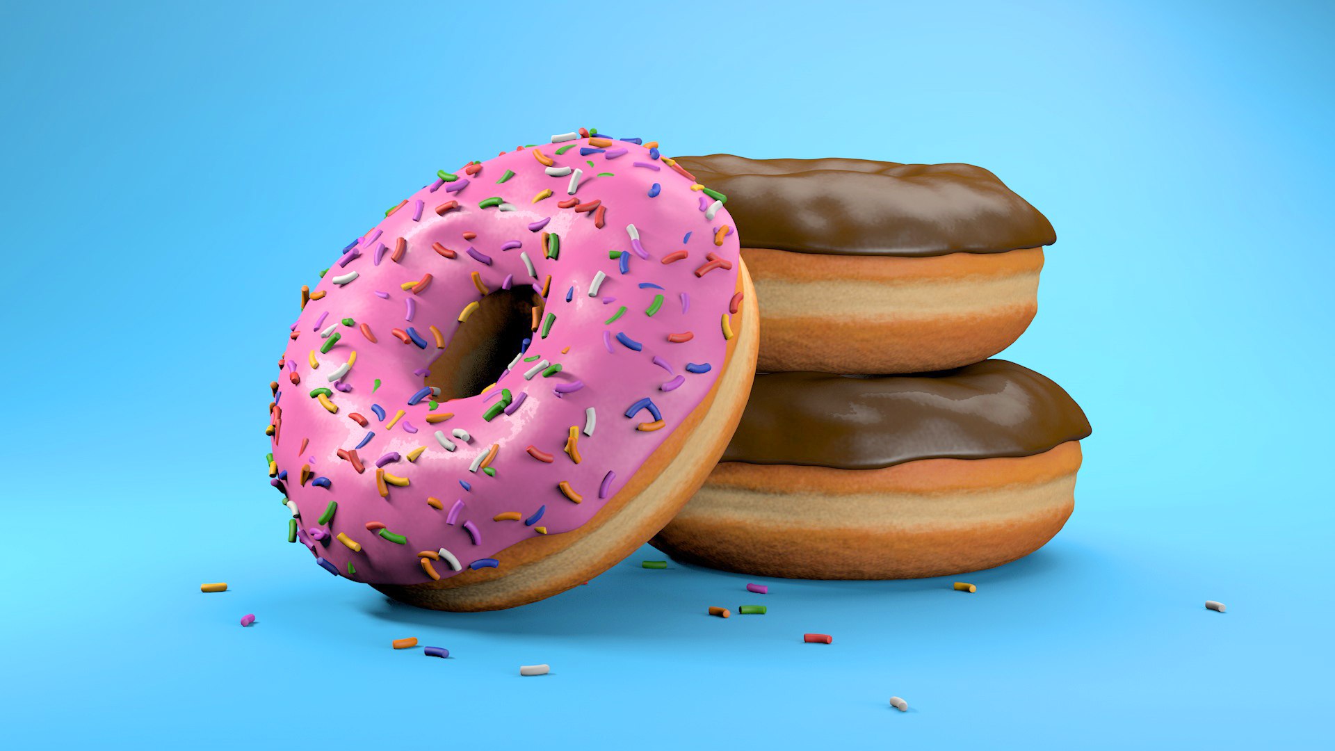 Donuts 3D Model - TurboSquid 2066669