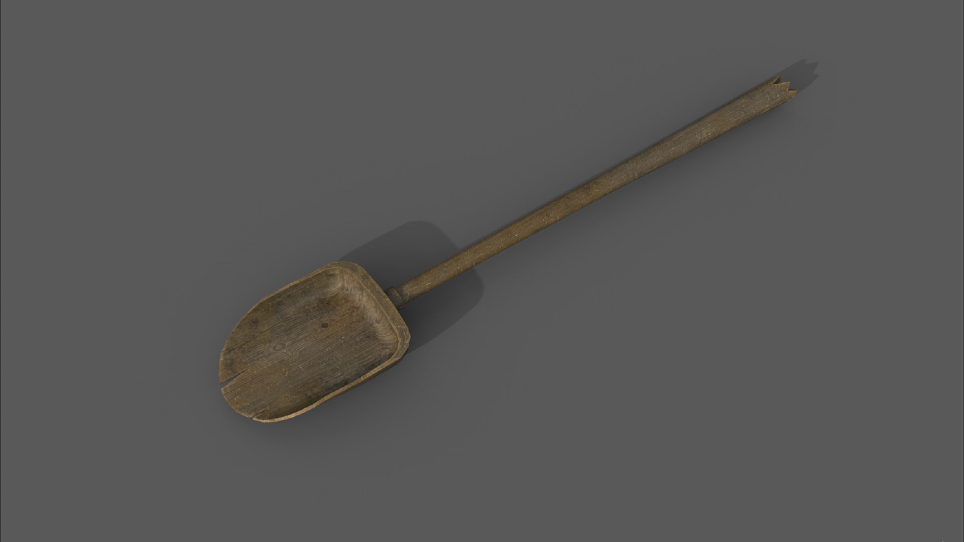 3D Shovel Wooden Tool BR Low-poly 3D Model Model - TurboSquid 1820232