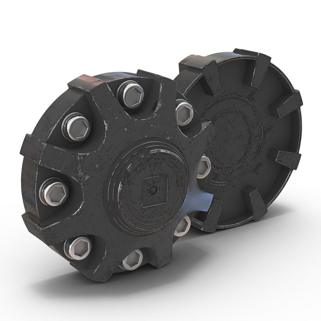 3d Industrial End Cap 3 Model